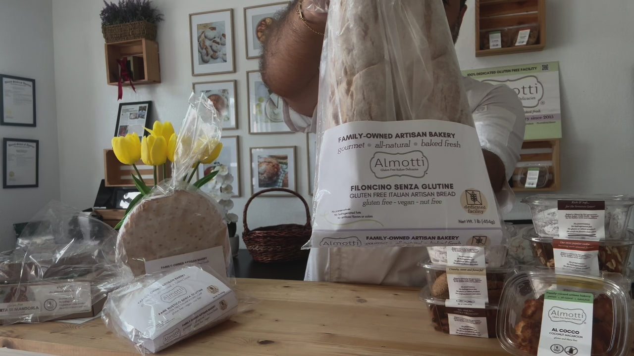 Filoncino Senza Glutine - Gluten Free and Vegan Italian Bread – Almotti ...